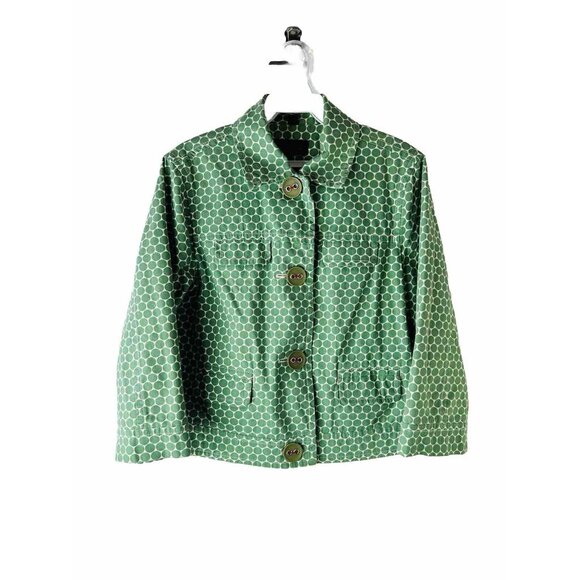 Boden | Jackets & Coats | Boden Polka Dot Big Button Cotton Chino ...